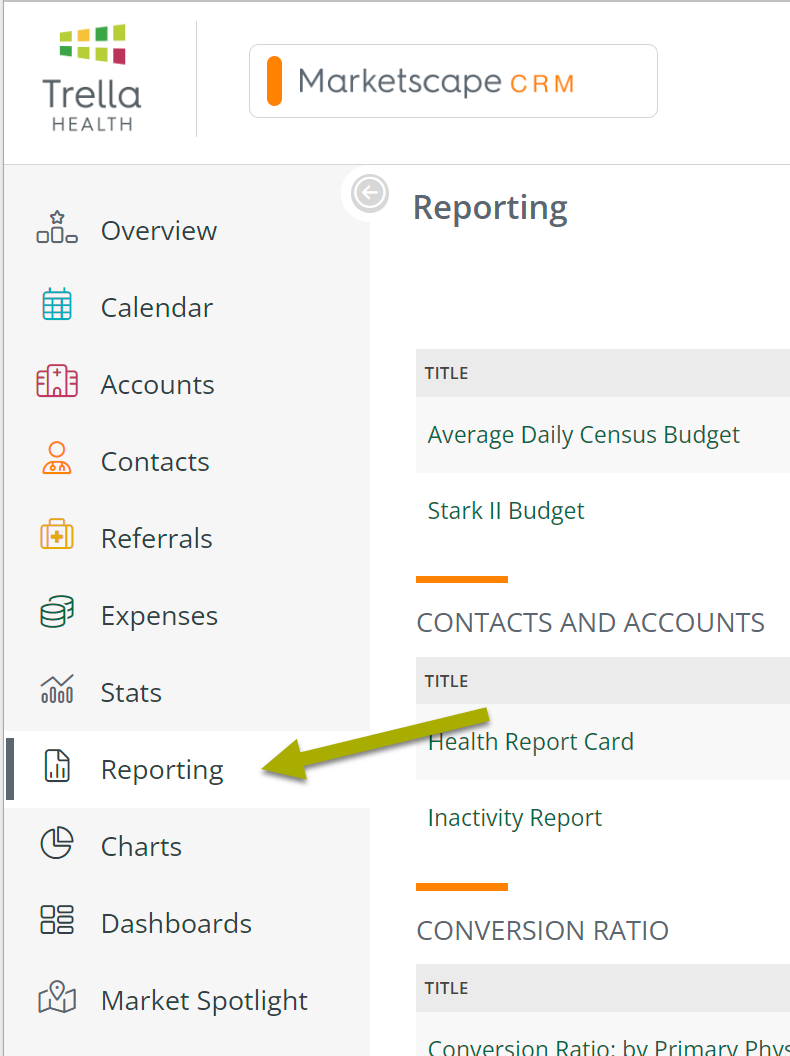 Marketscape CRM Standard Reports – Marketscape CRM