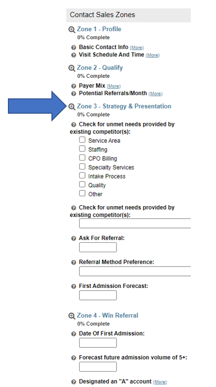 Contact Sales Zones – Marketscape CRM